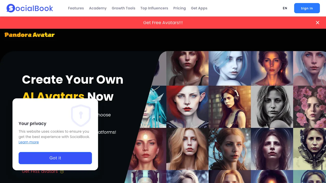 Pandora Avatars - BestofAI